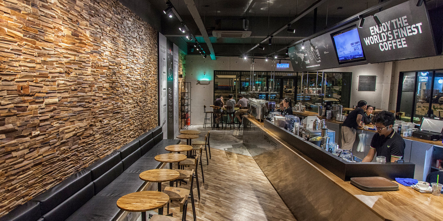 Wood panelling for interior walls and wooden table top- Java Creations